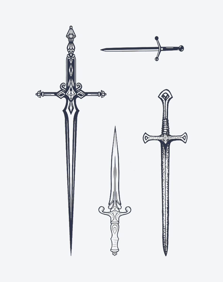 Sword|Realistic Temporary Tattoos for Adults - Lasting 7-14 Days – INKARTLINK