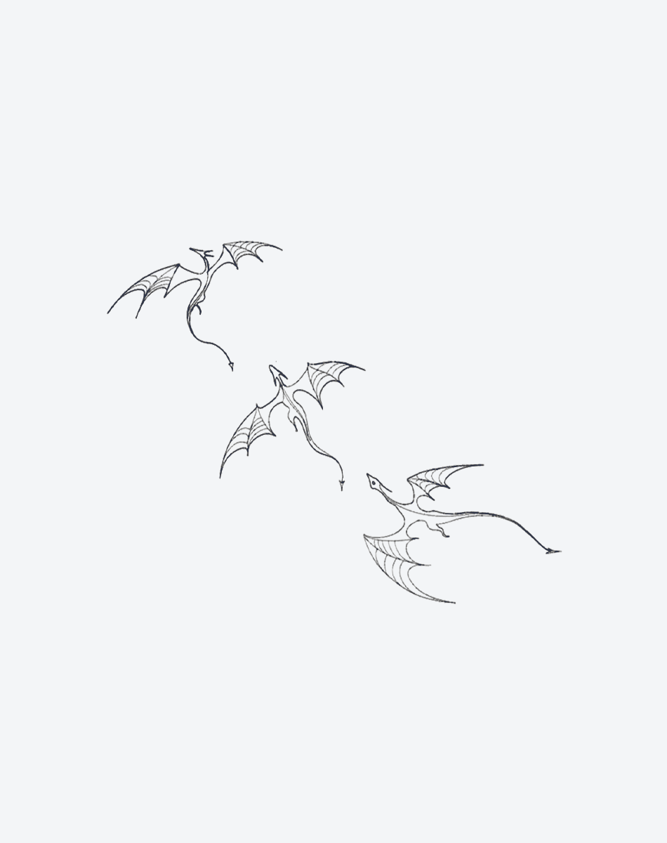 Flying Dragon|Temporary Finger Tattoos Waterproof – INKARTLINK