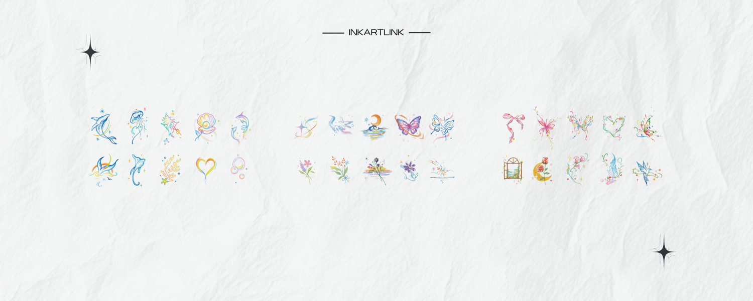 Artistic Tiny Tattoo Collection | Mix & Match Your Style – INKARTLINK