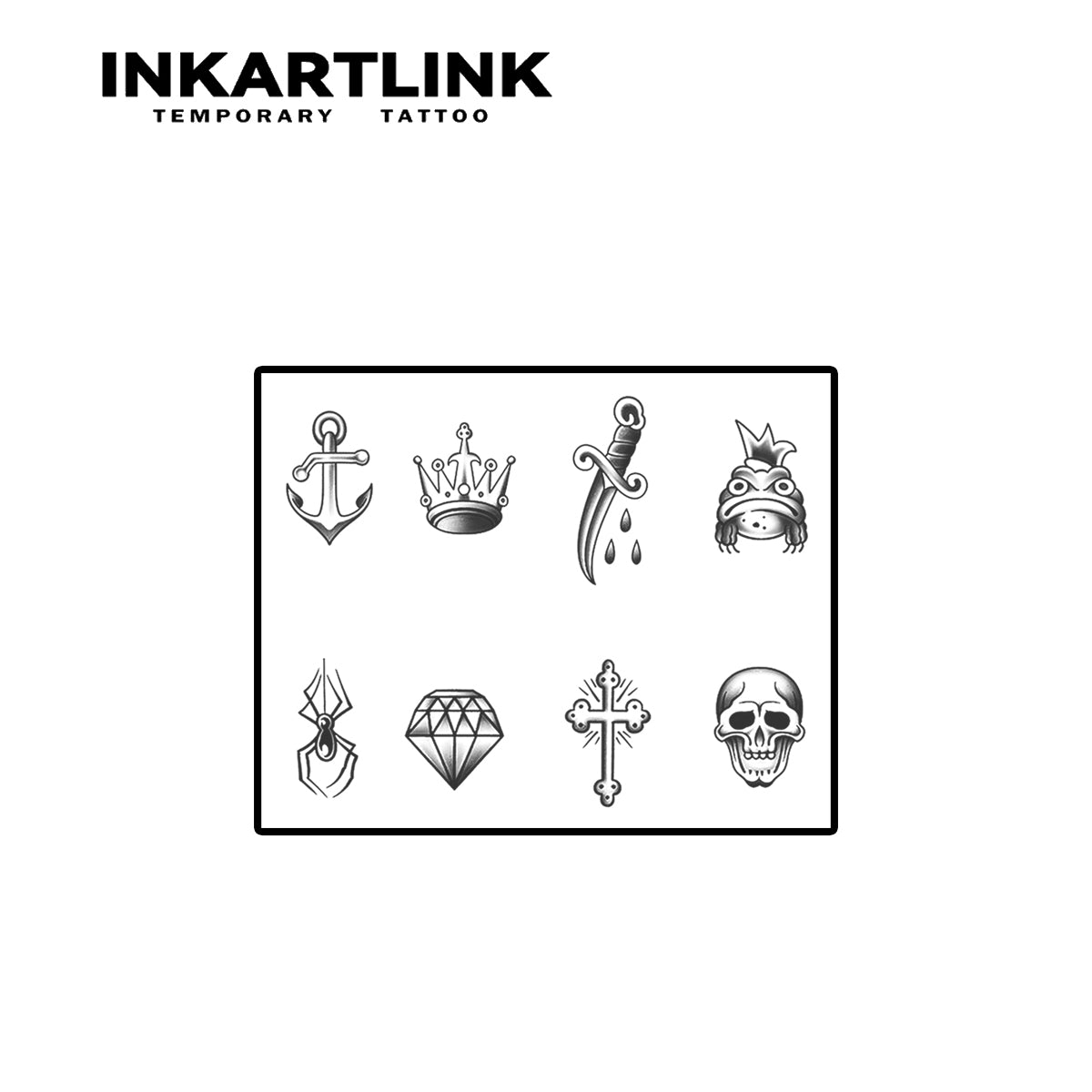 8 Sheets small tattoo Combination 1 – INKARTLINK