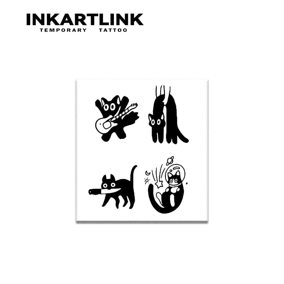 Cute black cat – INKARTLINK