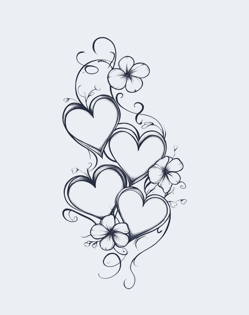 Heartstrings: Fine-Line Romantic Fake Tattoos – INKARTLINK