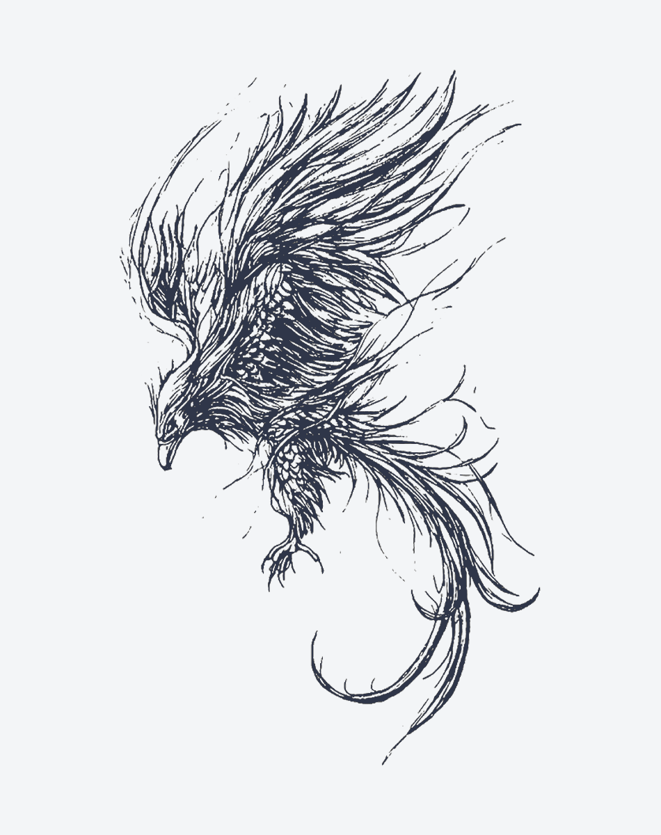 Roc bird|Herbal Skin-Safe Tattoos for All Skin Tones – INKARTLINK