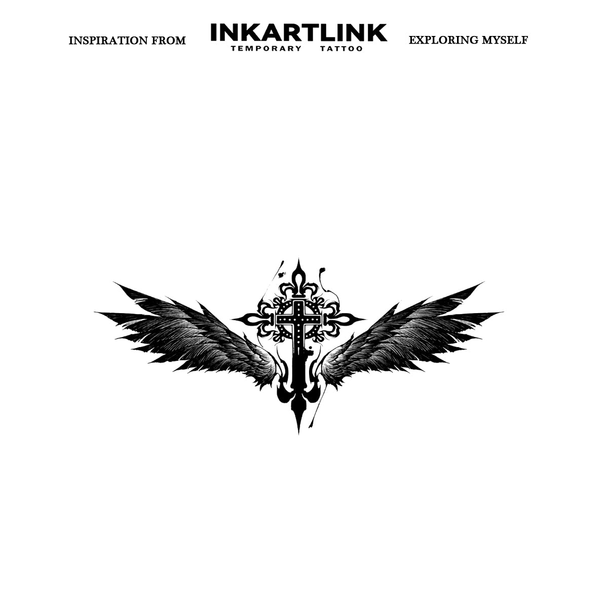 Cross with wings – INKARTLINK