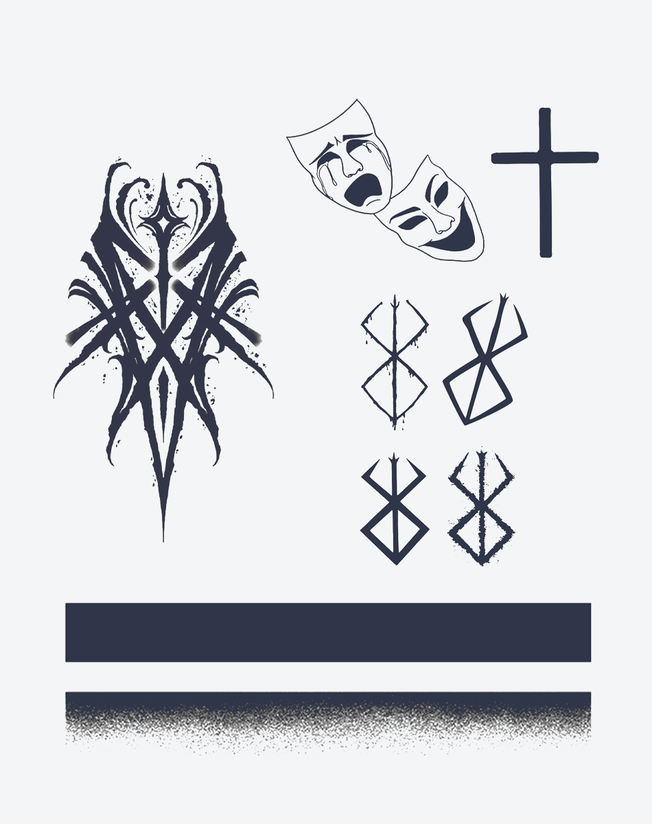 Dark & Edgy Expressive（4 pieces） – INKARTLINK