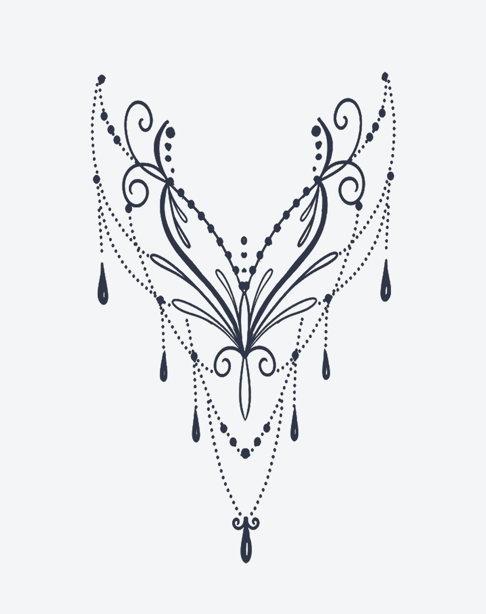 Rococo Ornament Decal - Master Your Tattoo Application – INKARTLINK