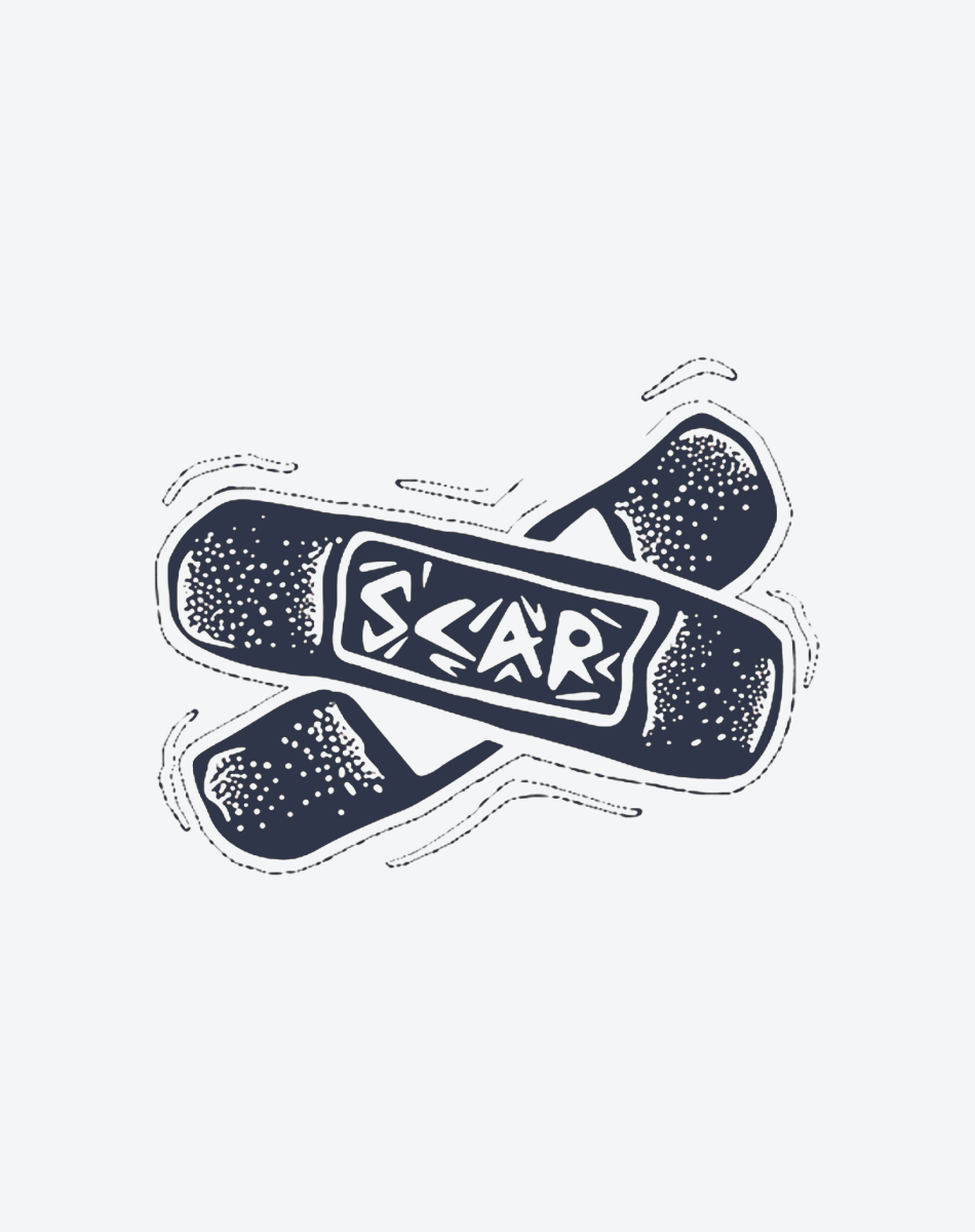 Edgy Scar Patch Design|Natural Herbal Temporary Tattoos – INKARTLINK